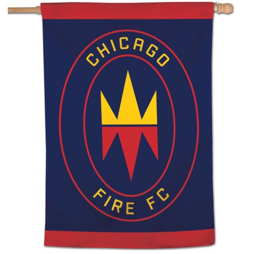 Chicago Fire FC Official MLS Soccer Team Logo Wall BANNER - Wincraft I ...