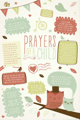Prayers of a Child Christian Inspirational Poster - Slingshot ...