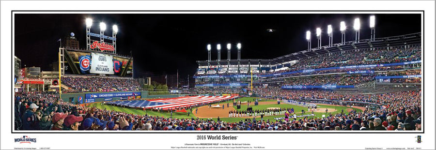 Cleveland Indians 2016 World Series Game Night Panoramic Poster Print ...