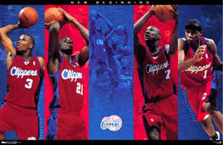 Los Angeles Clippers NBA Team Logo Poster - Costacos Sports – Sports ...