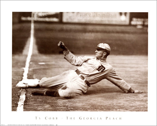 Ty Cobb "The Georgia Peach" (c.1918) Detroit Tigers Premium Poster ...