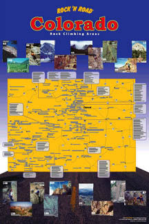 Colorado Rock Climbing Map - Rock 'N Road 2003 – Sports Poster Warehouse