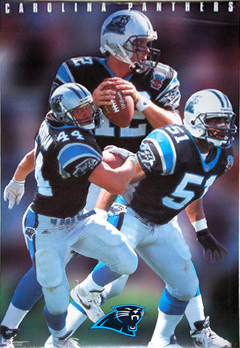 Carolina Panthers Inaugural Season NFL Action Poster - Costacos Brothe ...