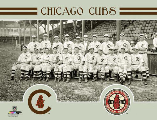 Chicago Cubs 1908 World Series Champions Team Portrait Premium Poster ...