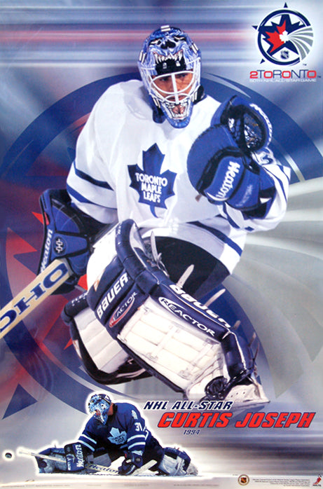 Curtis Joseph "Cujo" Toronto Maple Leafs NHL Hockey Goalie Action Post ...