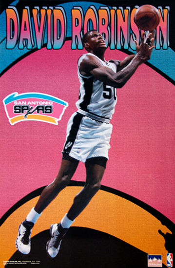 David Robinson "Rebound" San Antonio Spurs NBA Action Poster - Starlin ...