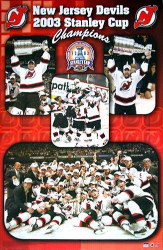 New Jersey Devils "Celebration 2003" Stanley Cup Commemorative Poster ...