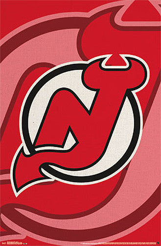 New Jersey Devils Official NHL Hockey Team Logo Poster - Costacos Spor ...