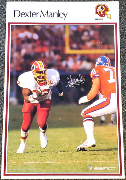 Dexter Manley "Superstar" Washington Redskins Vintage Original Poster ...