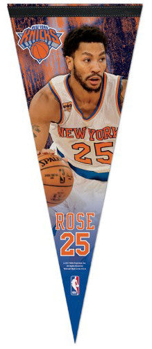 Derrick Rose New York Knicks Superstar Series Premium Felt Collector's ...