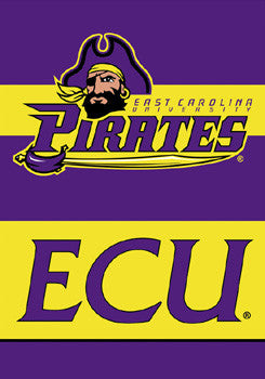 East Carolina Pirates "ECU" Premium 28x40 Banner - BSI Products ...