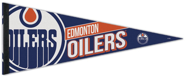 Edmonton Oilers Official NHL Hockey Logo-Style Premium Felt Pennant ...