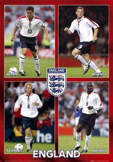 Team England "Attack" - UK 2004 – Sports Poster Warehouse