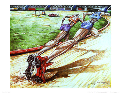 Track and Field "Overcome Every Hurdle" Motivational Poster - Fitnus ...