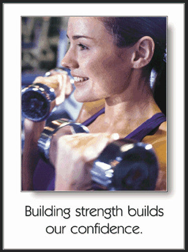 Women's Free Weights "Building Strength" Motivational Poster - Fitnus ...
