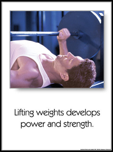 Barbell Bench Press "Power and Strength" Fitness Strength Training Mot ...