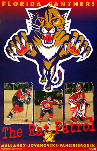 Florida Panthers "Rat Patrol" Poster (Mellanby, Jovanovski, Vanbiesbro ...
