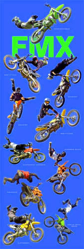 Freestyle Motocross "FMX 10 Tricks" Huge Door-Sized Poster - Wizard ...