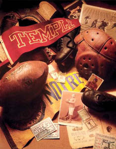 Vintge Football Memorabilia Collage "Football Memories" Poster Print ...