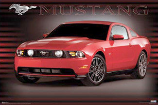 Ford Mustang "Red Muscle" Cool Car Poster - Trends International 2009 ...