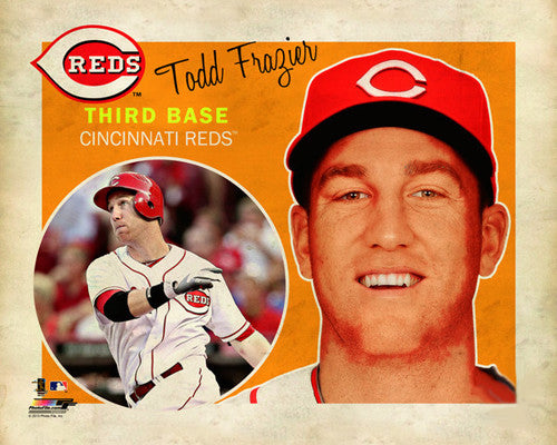 Todd Frazier "Retro SuperCard" Cincinnati Reds Premium Poster Print ...