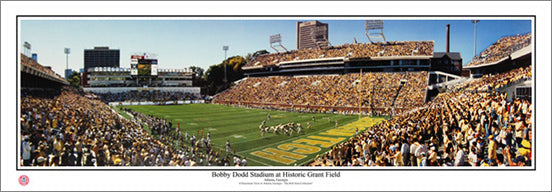 Georgia Tech Yellow Jackets Bobby Dodd Stadium Panoramic Poster Print ...