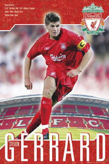 Steven Gerrard "Superstar" Liverpool FC Poster - GB 2005 – Sports ...