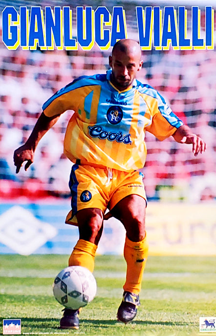 Gianluca Vialli "Action" Chelsea FC Soccer Action Poster - Starline 19 ...