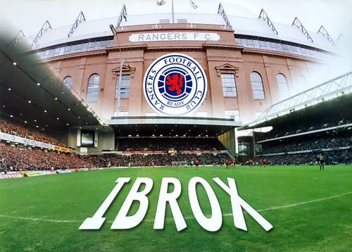 Glasgow Rangers Ibrox Stadium Gameday Poster - UK Posters Inc. – Sports ...