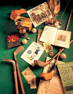 Vintage Golf Collage "Golf Memories I" by Michael Harrison Poster Print ...