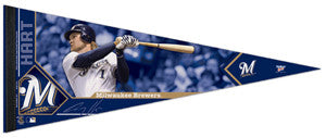 Corey Hart "Signature" Milwaukee Brewers Premium Felt Collector's ...