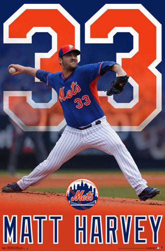Matt Harvey "Flamethrower" New York Mets Poster - Trends International ...