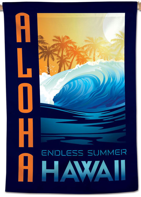 Hawaii "Aloha - Endless Summer" Surf Culture Premium 28x40 Wall Banner ...