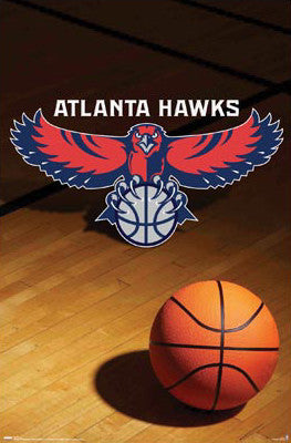 Atlanta Hawks Basketball Official NBA Team Logo Poster - Trends Intern ...