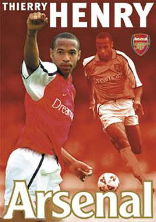 Thierry Henry "Super Action" Arsenal FC Poster - GB 2002 – Sports ...