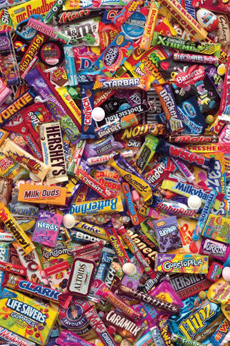 I Want Candy Sweets Collage Poster - Pyramid International – Sports ...