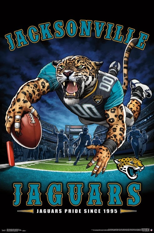 Jacksonville Jaguars Official NFL Football Team Logo Poster - Starline ...