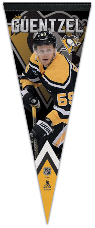 Jake Guentzel Pittsburgh Penguins NHL Superstar Series Premium Felt Co ...