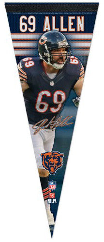 Jared Allen "Signature Series" Chicago Bears Premium Felt Collector's ...