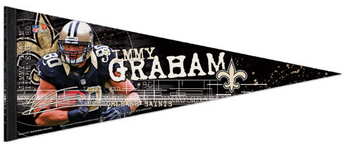 Jimmy Graham "Signature Series" Saints 2012 Premium Felt Pennant ...