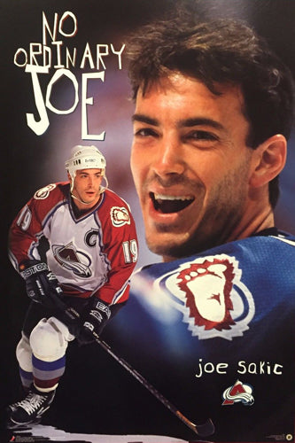 Joe Sakic "No Ordinary Joe" Colorado Avalanche Poster - Costacos 1997 ...