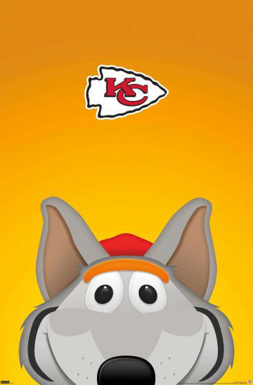 Kansas City Chiefs "KC Wolf Style" NFL Theme Art Team Logo Poster - S ...