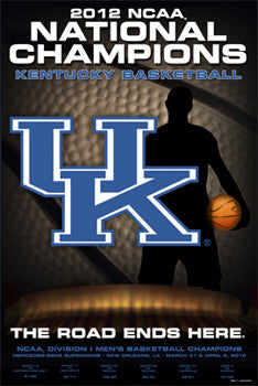 Kentucky Wildcats 2012 Men's Basketball Champions Commemorative Poster ...