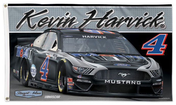 Kevin Harvick NASCAR Ford Mustang #4 MOBIL 1 Huge 3' x 5' DELUXE Banner ...