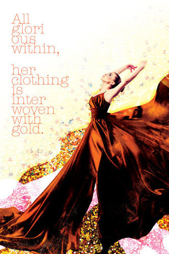 All Glorious Within (Psalm 45:13) Biblical Beauty Inspirational Poster ...