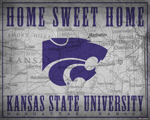 Kansas State Wildcats "Home Sweet Home" Poster Print - ProGraphs Inc ...