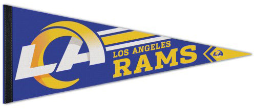 Los Angeles Rams Official NFL Football Team Logo Premium Felt Pennant ...