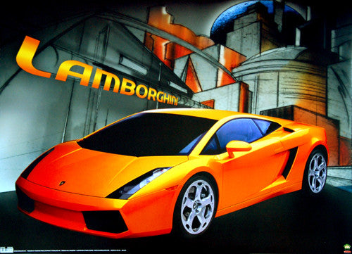 Lamborghini Gallardo "Streetscape" Sportscar Premium Poster - Scholast ...