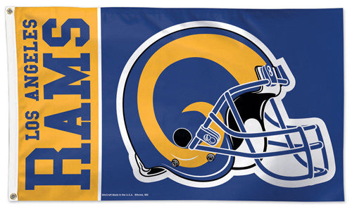 Los Angeles Rams Classic-Style Giant NFL Football Deluxe 3'x5' FLAG ...