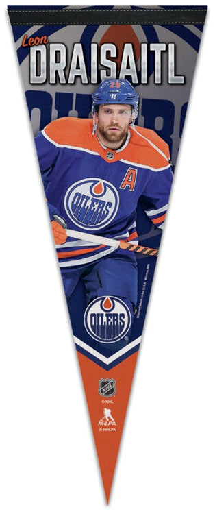 Leon Draisaitl Superstar Series Edmonton Oilers Premium Felt Collector ...